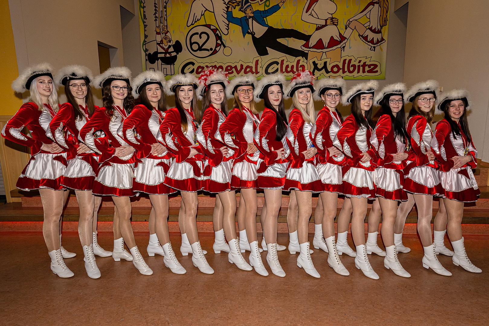 Die Molbitzer Funkengarde in der 62. Session des Carnevalsclub Molbitz e.V.