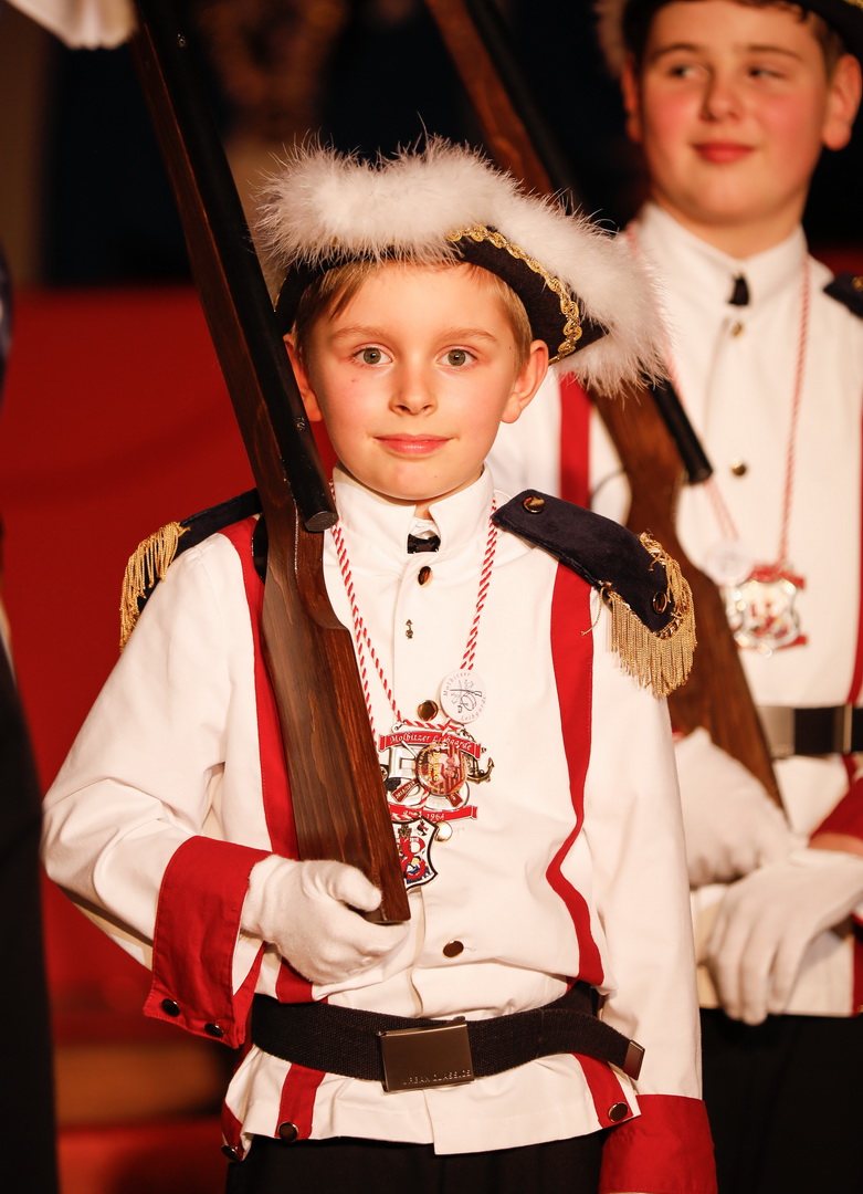 Die Junioren-Leibgarde in der 59. Session des Carnevalsclub Molbitz e.V.